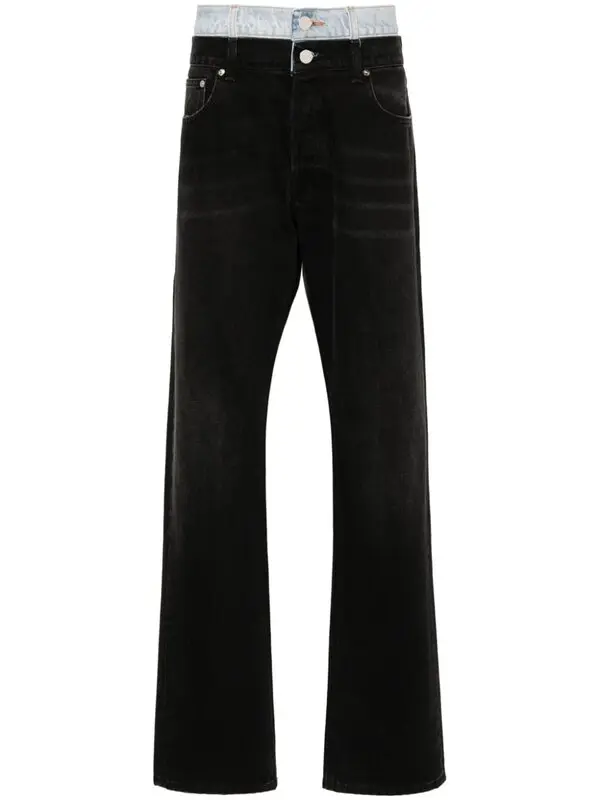 VTMNTS Layered-effect Jeans - Black