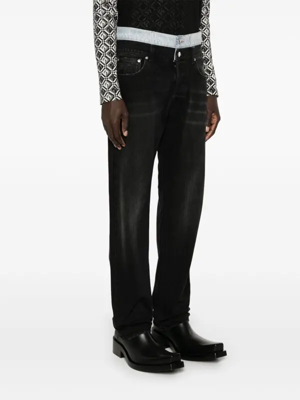 VTMNTS Layered-effect Jeans - Black