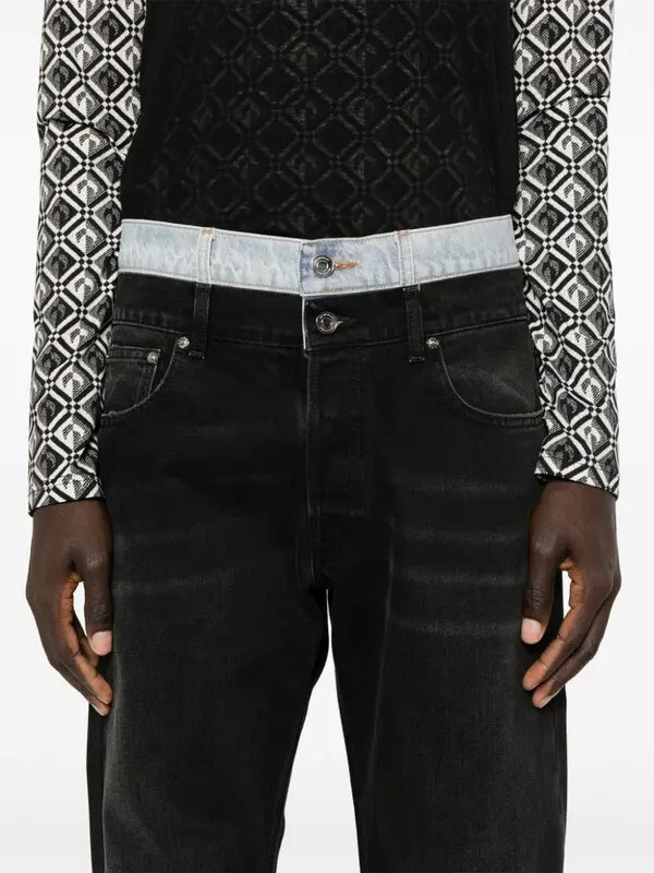 VTMNTS Layered-effect Jeans - Black