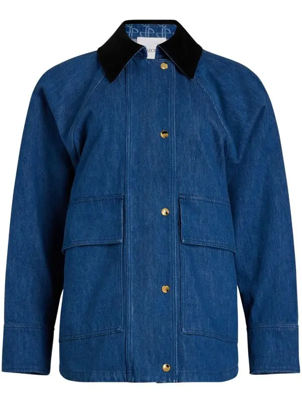 Patou Organic-denim Parka - Blue