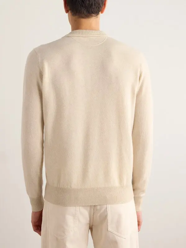Loro Piana Roadster Cashmere Half-zip Sweater - Neutrals