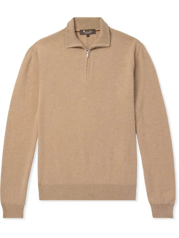 Loro Piana Baby Cashmere Half-zip Sweater