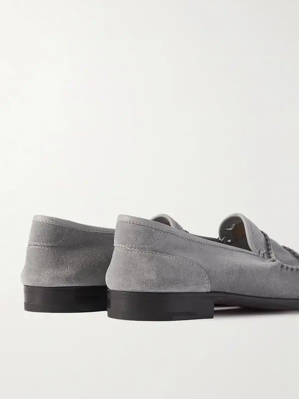 John Lobb Bath Suede Loafers