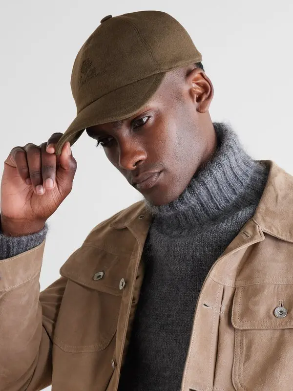Loro Piana Storm System® Cashmere Baseball Cap - Green