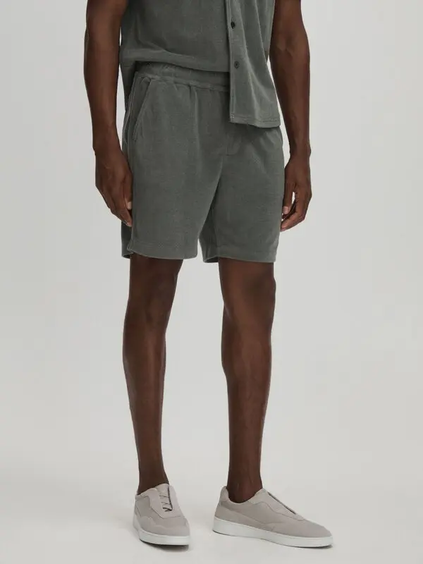 Paige Terry Drawstring Shorts - Grey