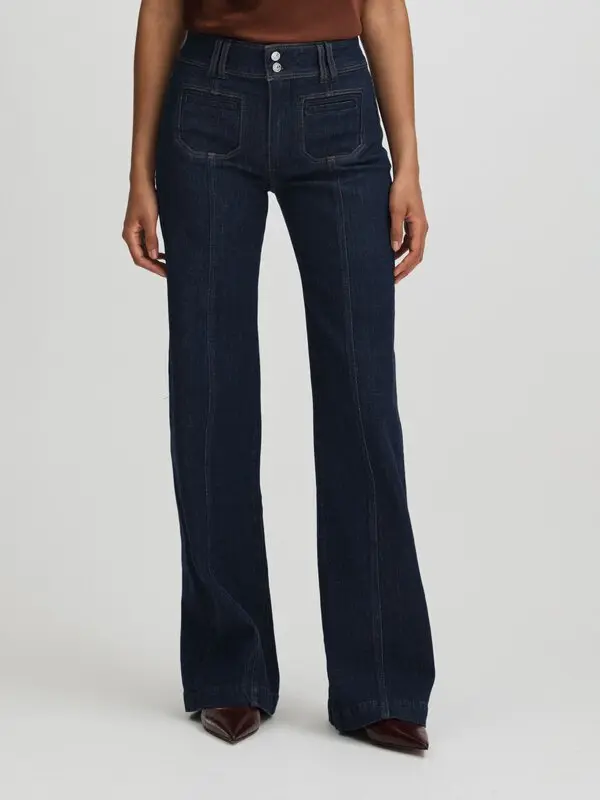 Paige Leenah Wide Leg Jeans - Catania Blue