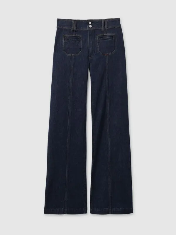 Paige Leenah Wide Leg Jeans - Catania Blue
