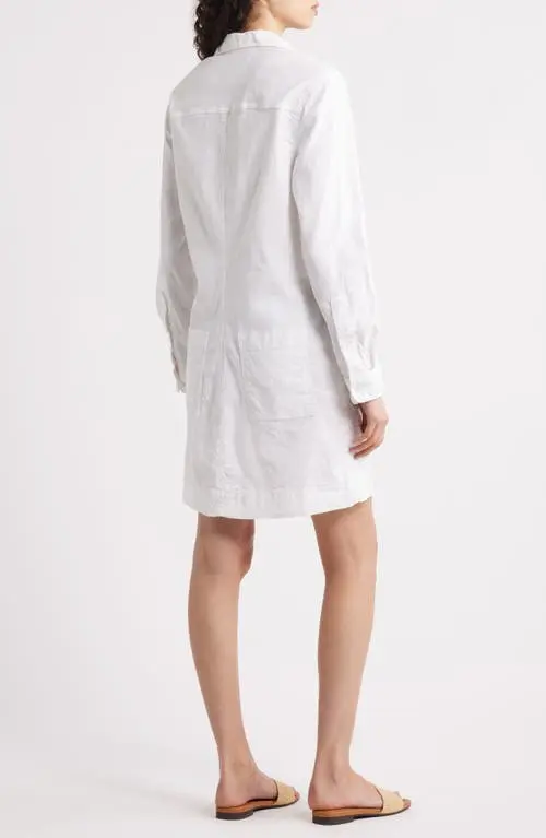 Frank & Eileen Ireland Long Sleeve Stretch Cotton & Linen Shirtdress