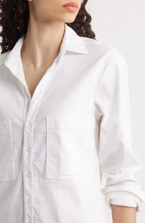Frank & Eileen Ireland Long Sleeve Stretch Cotton & Linen Shirtdress