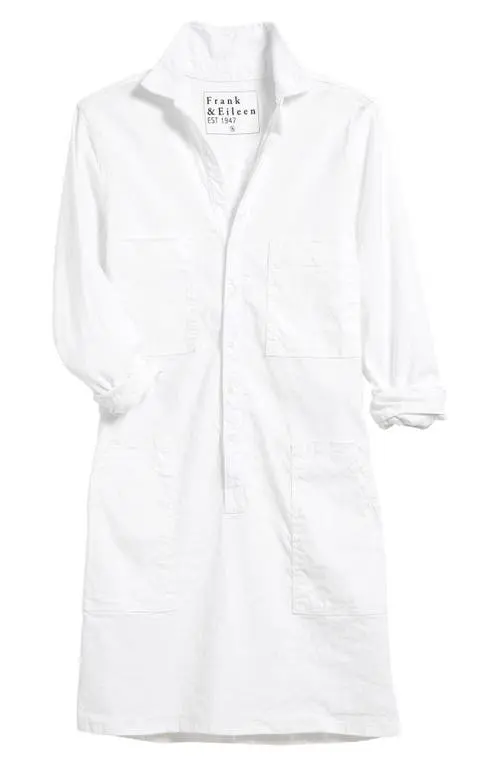 Frank & Eileen Ireland Long Sleeve Stretch Cotton & Linen Shirtdress