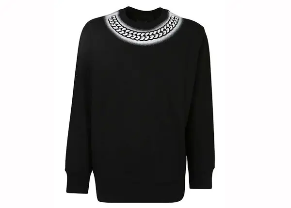 Givenchy Embossed Chain Collar Sweatshirt