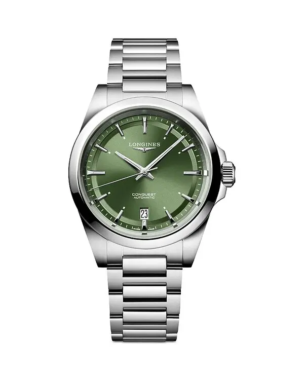 LONGINES Conquest 38mm Watch - Green/silver