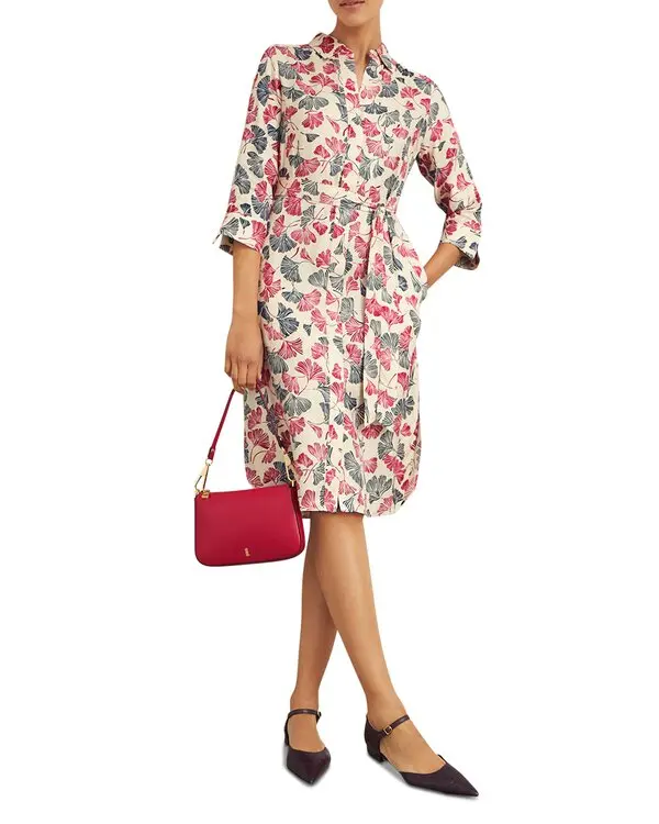 HOBBS LONDON Francis Printed Shirt Dress