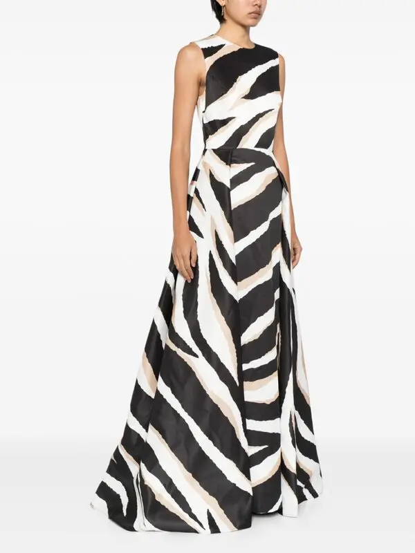 Elie Saab Zebra-print Gown