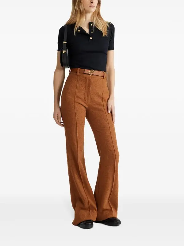 Patou Tweed Flared Trousers