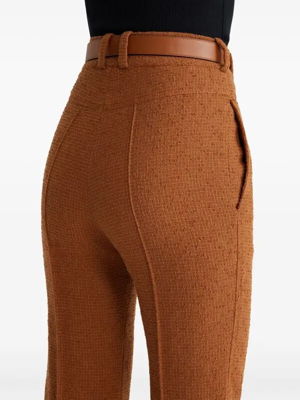 Patou Tweed Flared Trousers