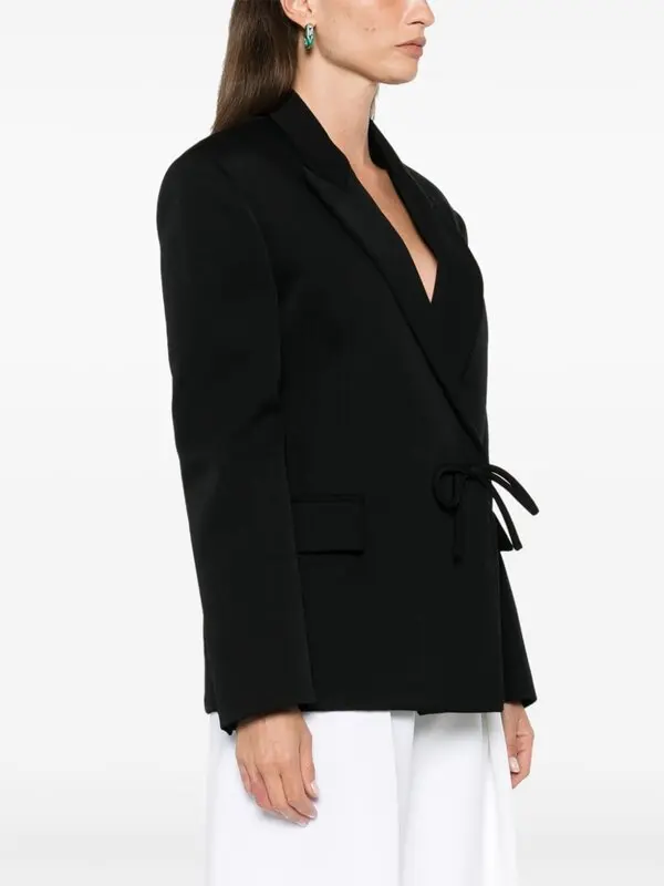 Valentino Garavani Bow-embellished Double-breasted Blazer