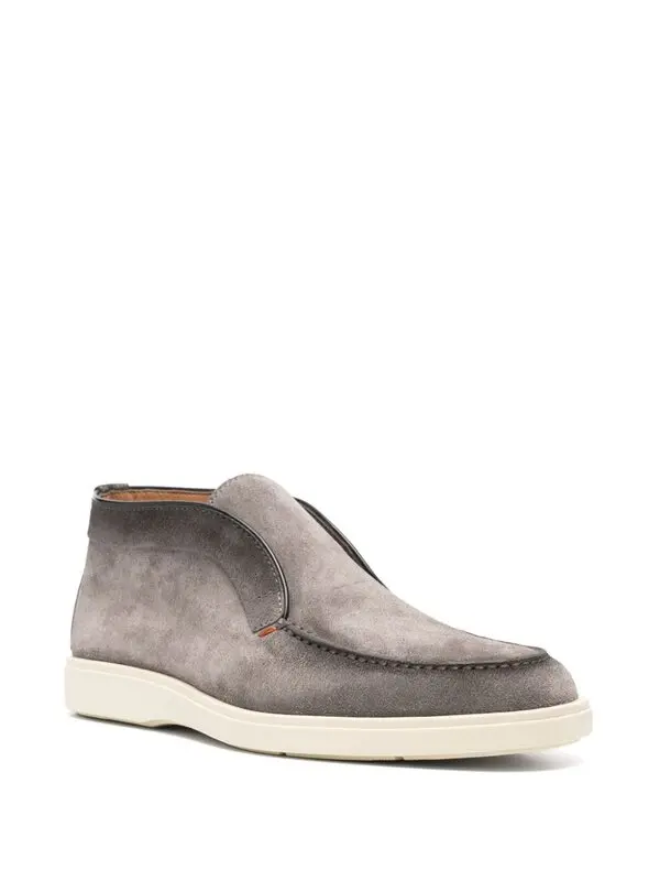 Santoni Suede Desert Boots - Grey