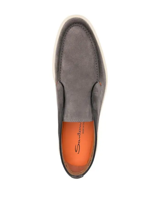 Santoni Suede Desert Boots - Grey