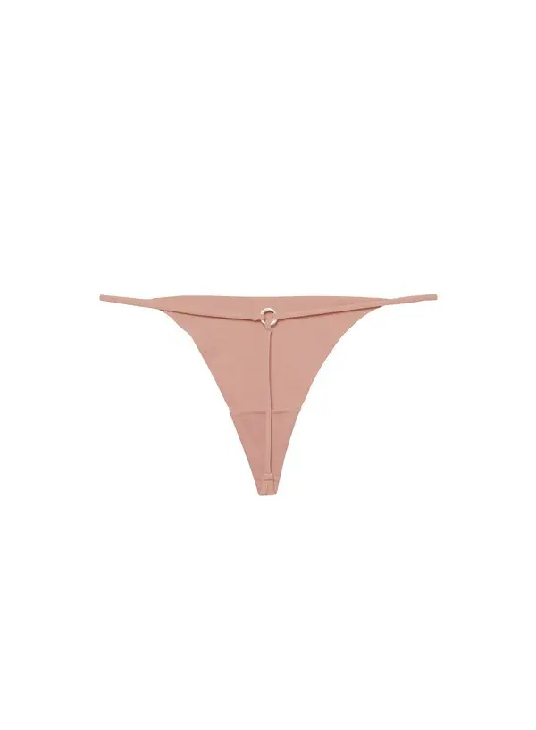 Fleur Du Mal Le Stretch Micro V-string - Tan