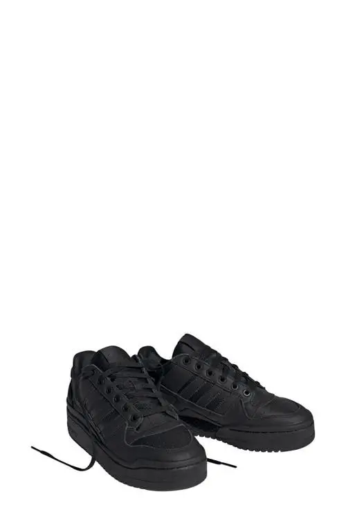 Adidas Forum Bold 3-stripes Basketball Sneaker - Black/black/white