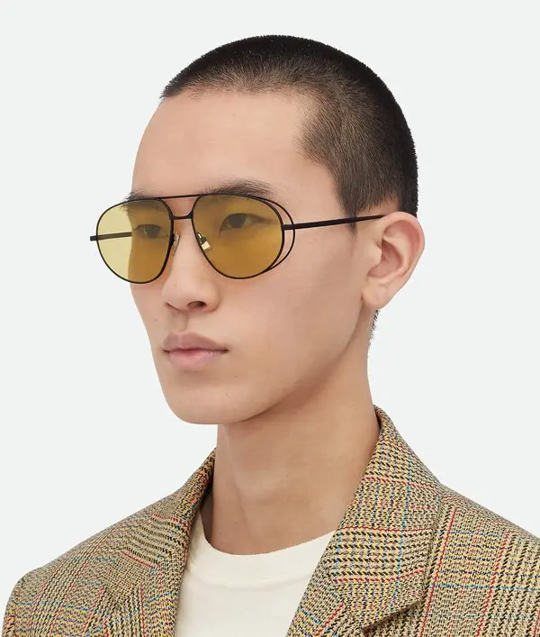 Bottega Veneta Aviator Sunglasses