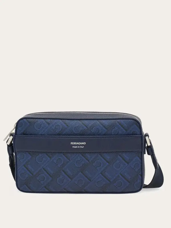 FERRAGAMO Monogram Crossbody Bag - Blue