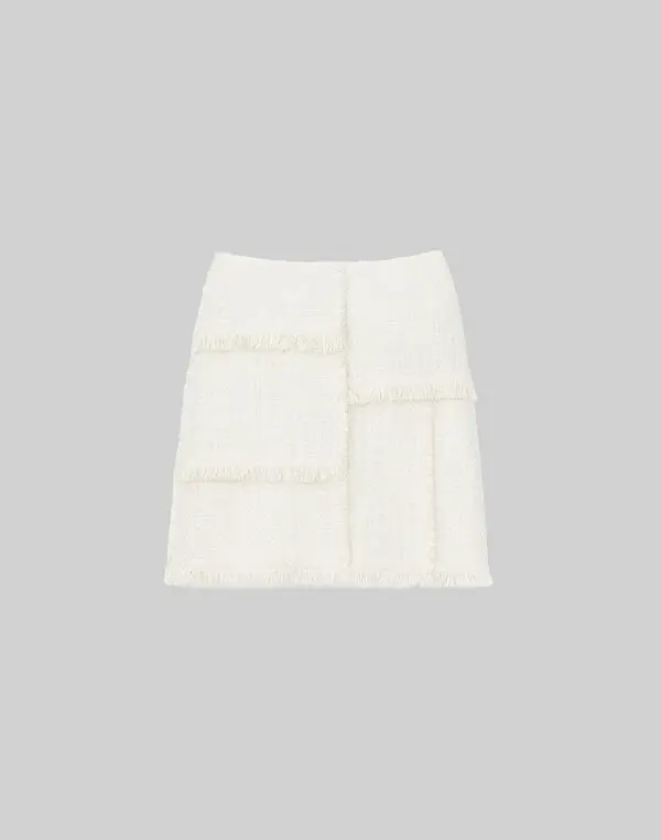 Lafayette 148 New York Bouclã© Tweed Patchwork Mini Skirt