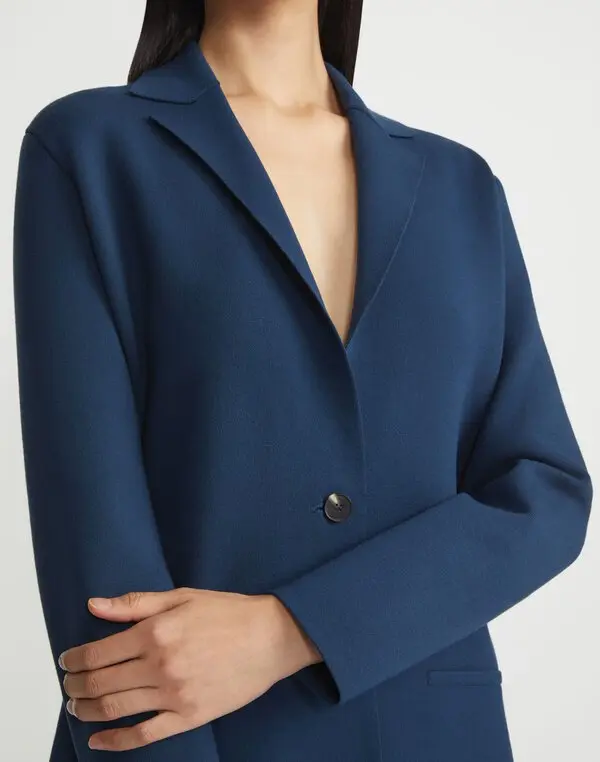 Lafayette 148 New York Petite Crepe Knit Fitted Blazer