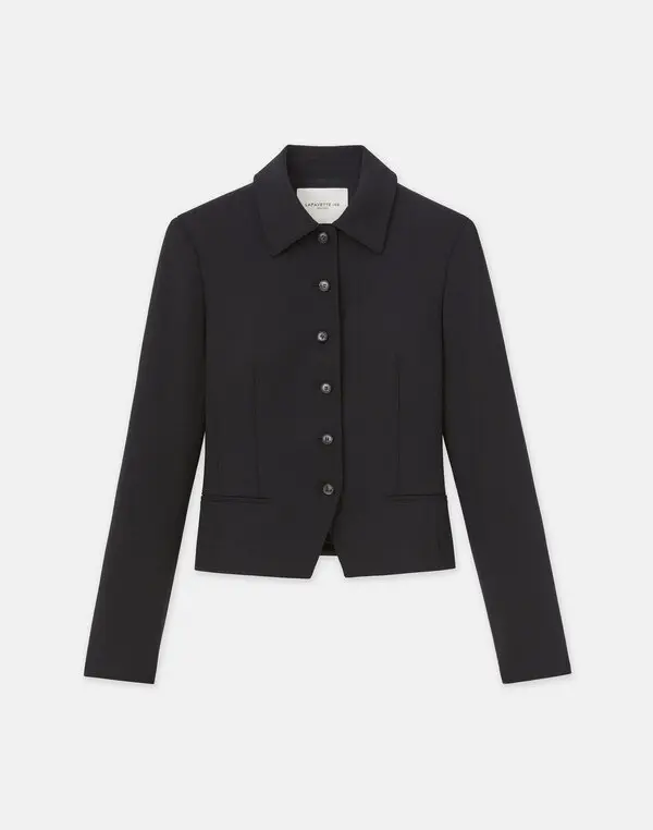 Lafayette 148 New York Double Face Cropped Jacket
