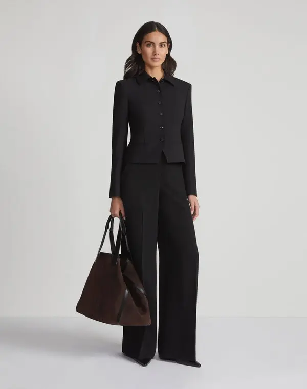 Lafayette 148 New York Double Face Cropped Jacket