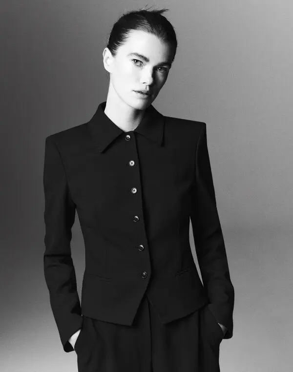 Lafayette 148 New York Double Face Cropped Jacket