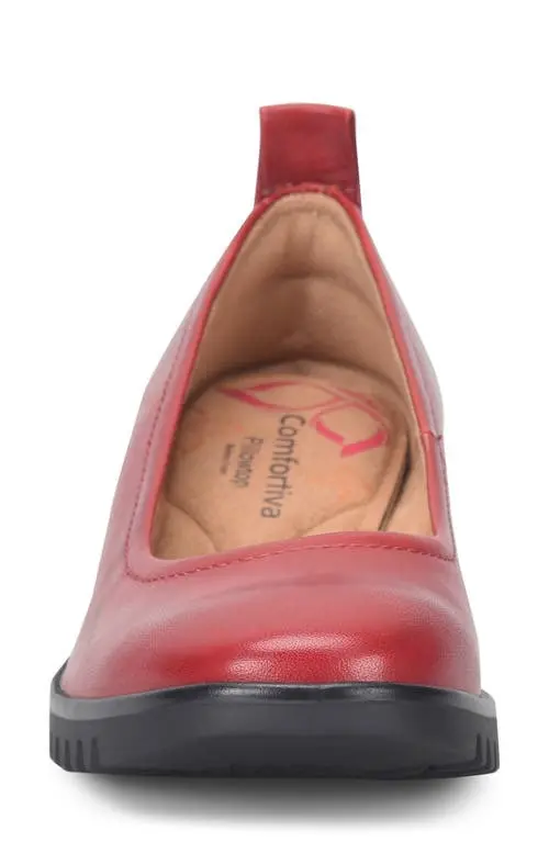 COMFORTIVA Dillon Wedge Pump - Cherry Red