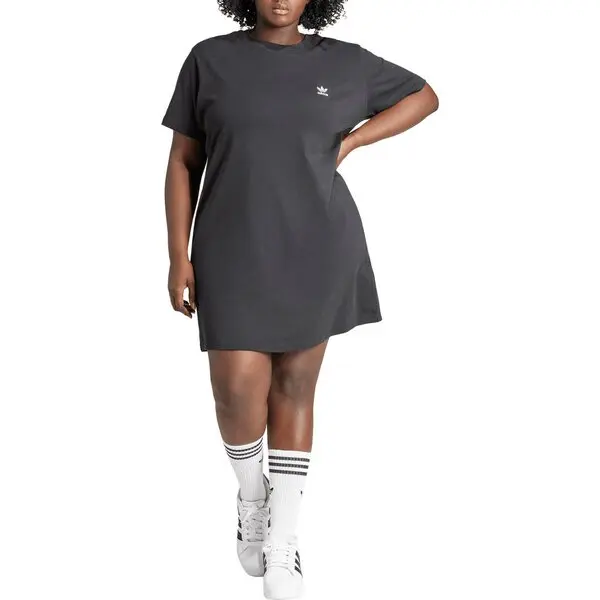 Adidas Adicolor Trefoil T-shirt Dress - Black