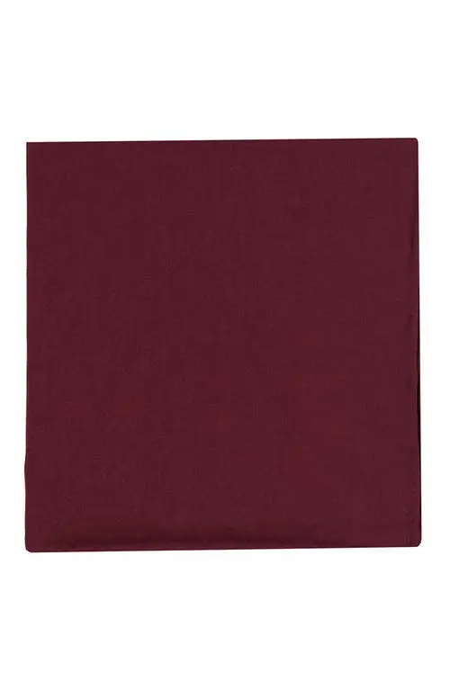 BROOKLYN BRIGADE Solid Cotton Pocket Square - Wine