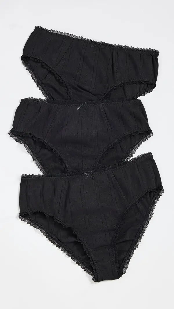 COUCOU The Cozy Briefs 3 Pack - Black
