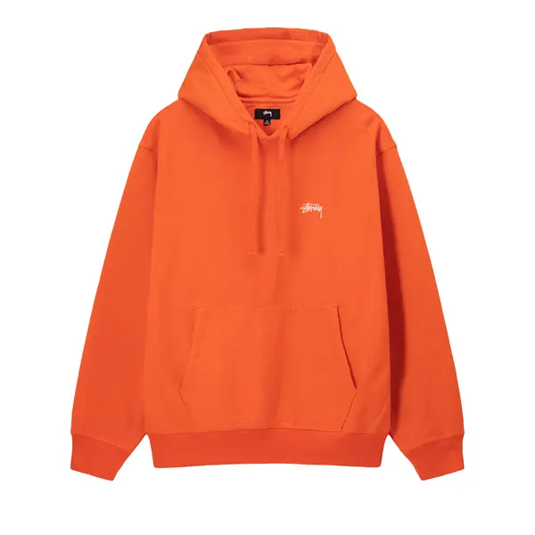 StÜssy Overdyed Stock Logo Hoodie - Orange