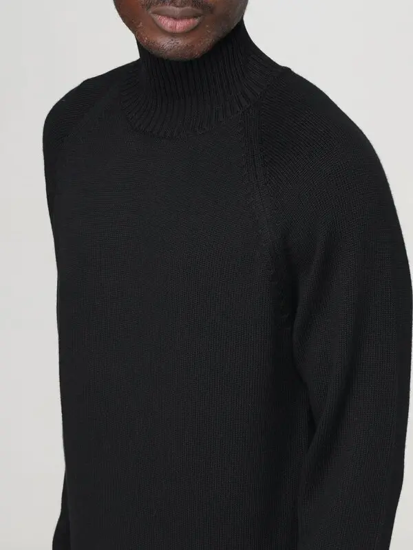 PAOLO PECORA High Neck Pullover - Black