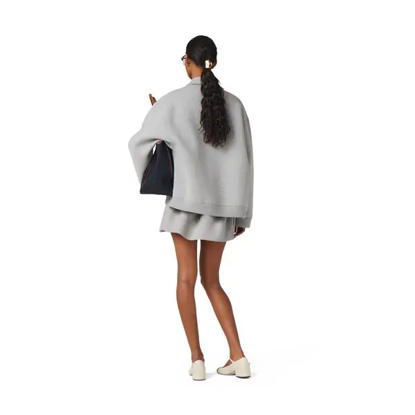 Miu Miu Padded Cotton Fleece Miniskirt