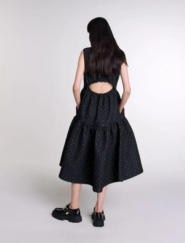 Maje Rhinestone Maxi Dress