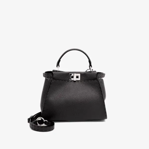 Fendi Peekaboo Mini Bag - Black