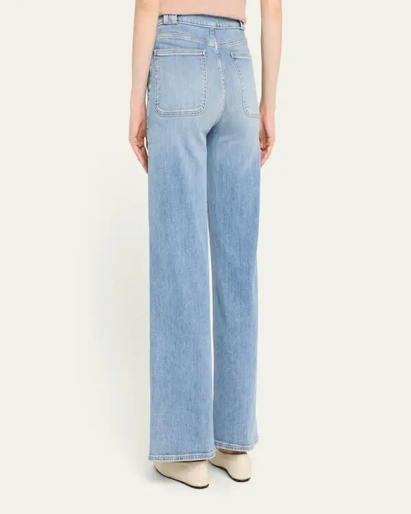 FRAME Modern Pocket Wide Leg Jeans