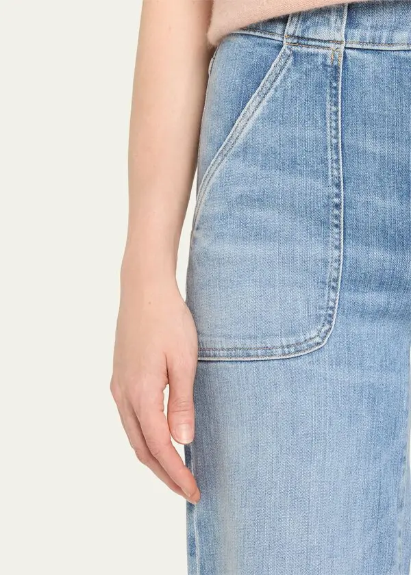 FRAME Modern Pocket Wide Leg Jeans