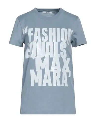 Max Mara Printed Cotton T-shirt - Blue