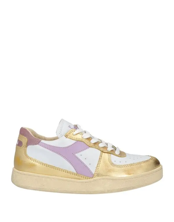 DIADORA HERITAGE Low-top Leather Sneakers - Gold