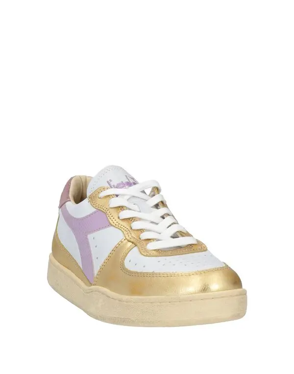 DIADORA HERITAGE Low-top Leather Sneakers - Gold