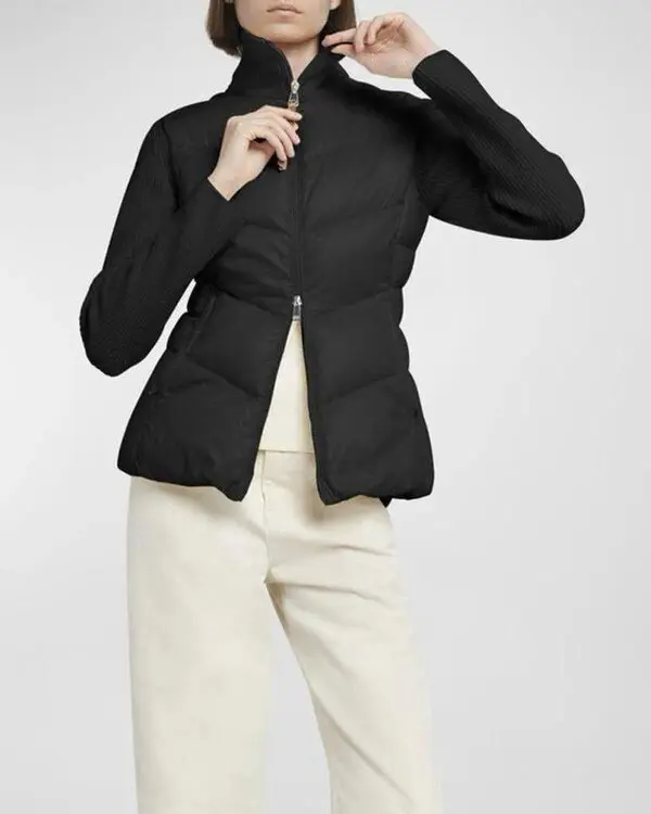 Moncler Puffer Knit Cardigan