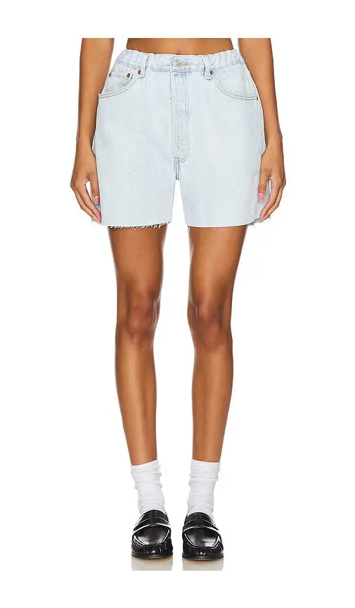 ALIGRACE Vintage Maternity Baggy Short In Blue
