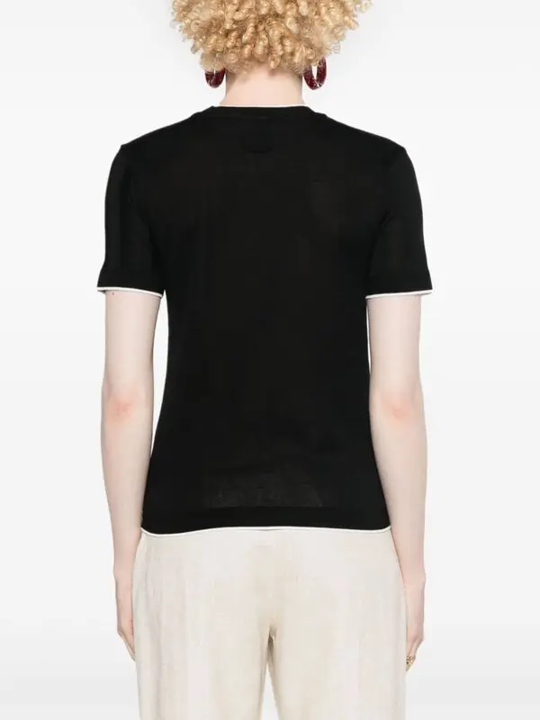 Jacquemus Le T-shirt Tricot Knitted Top - Black