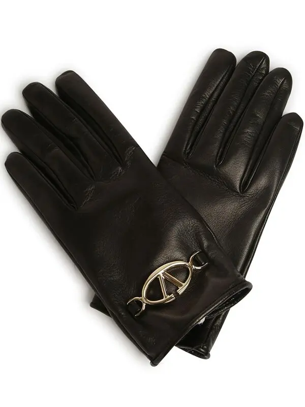 Valentino Garavani Vlogo Signature Gloves - Black